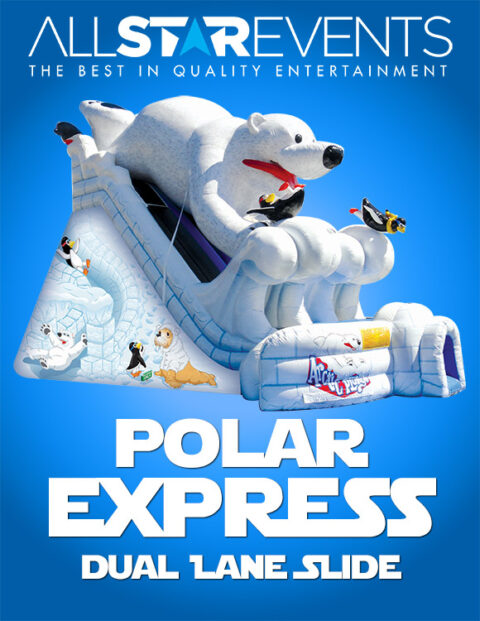 Polar Express Dual Slide Holiday Slide - All Star Events Florida