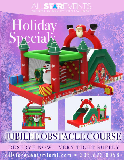 Jubilee Obstacle Course - Holiday Slide - All Star Events Florida