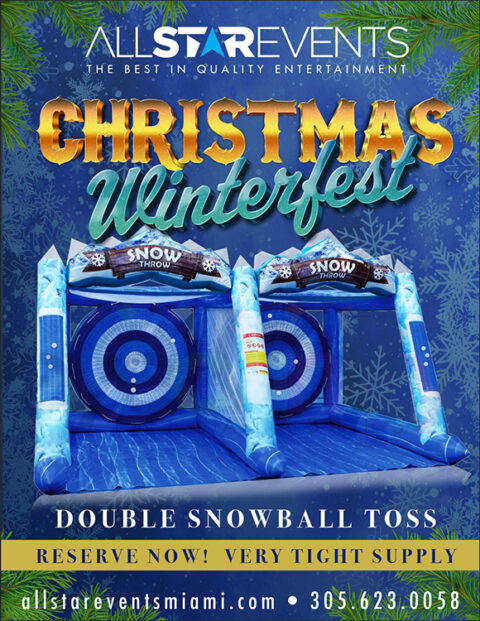 Christnamas Winterfest Double Snowball Toss - All Star Events Florida