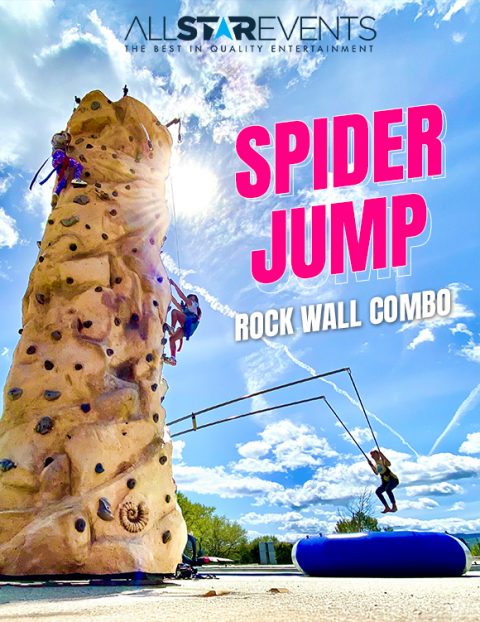 Spider Jump Rock Wall Combo - All Star Events Florida